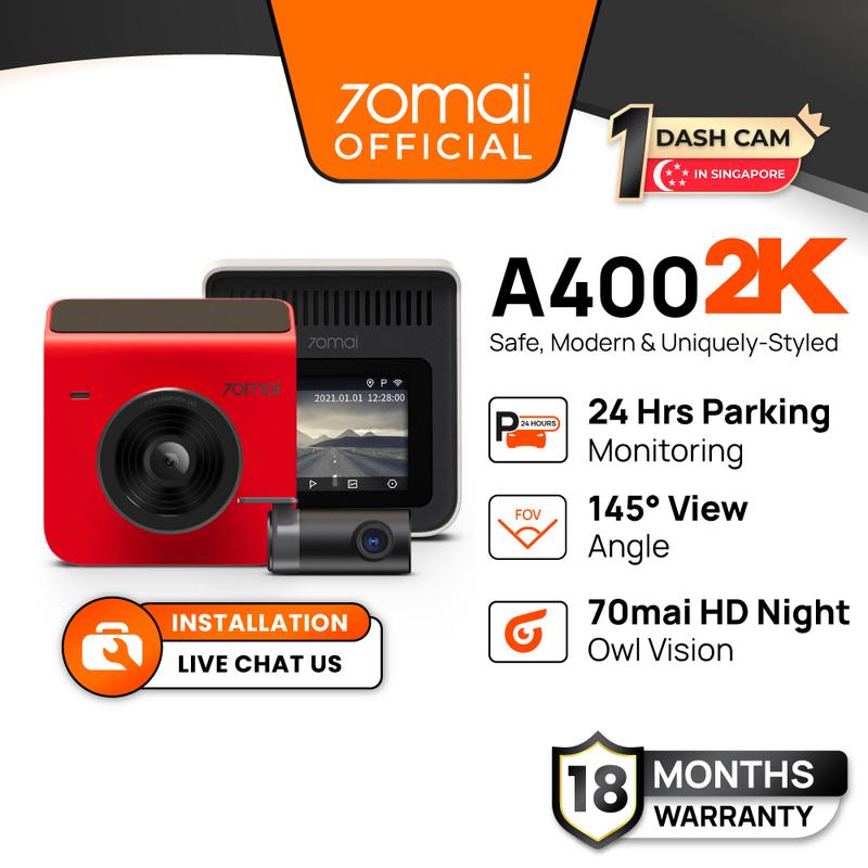 70mai A400 Car Recorder Night Vision Rear Dash Cam QHD 1440P - TikTok ...
