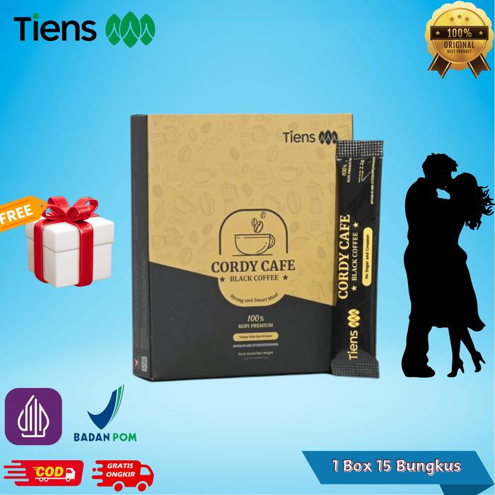 Jual Tiens Kopi Hitam - Cordycafe Black Tiens isi Full 1 box 10 Bungkus ...