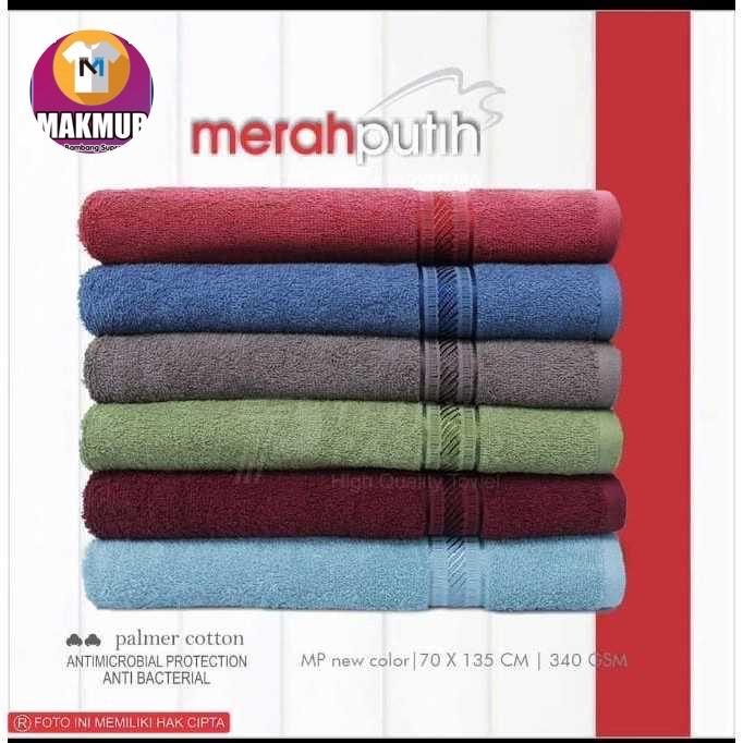 Handuk Merah Putih 70x135 Dewasa Warna Gelap Biru Hijau Maroon - Shop ...