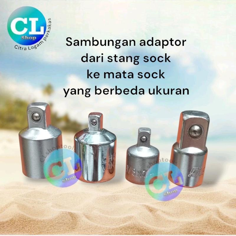 ADAPTOR MATA SOCK 1/2"×3/8" 3/8"×1/2" 1/2"x1/4" 3/8"x1/4" sambungan ...