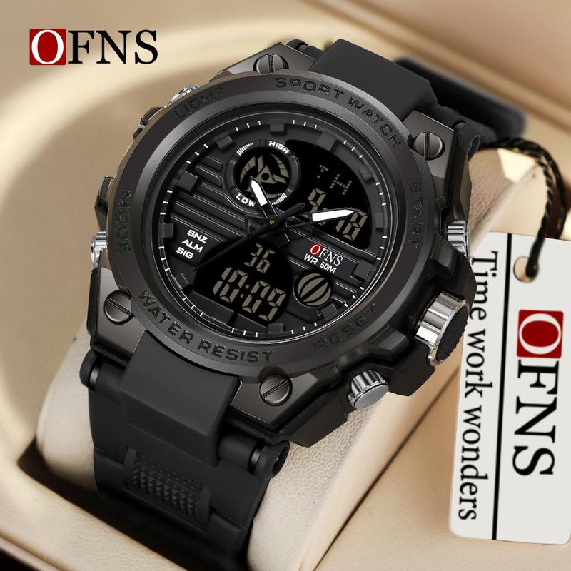 OFNS Jam Tangan Luaran Digital Lelaki Tentera Sukan Chronograph ...