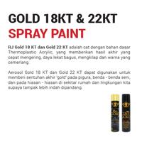 Jual Cat Semprot Warna Emas RJ GOLD 18KT & 22KT – Spray Paint Kilap ...