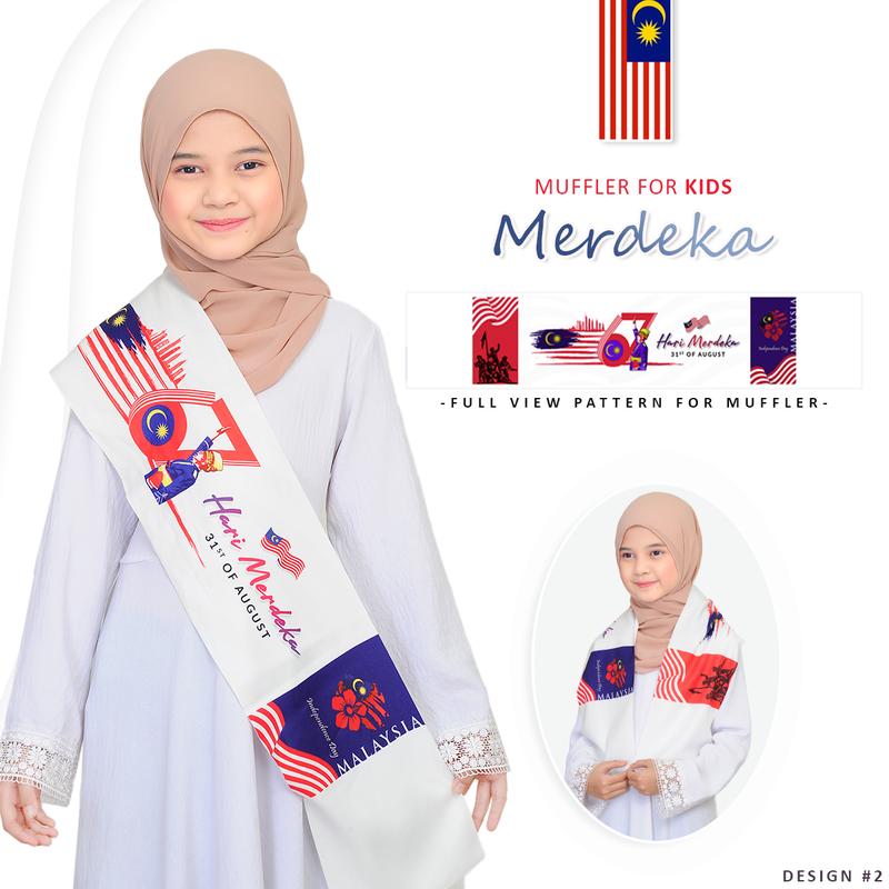 Muffler Scarf Merdeka Budak Modren Viral Merdeka 2024 Stylis - TikTok ...