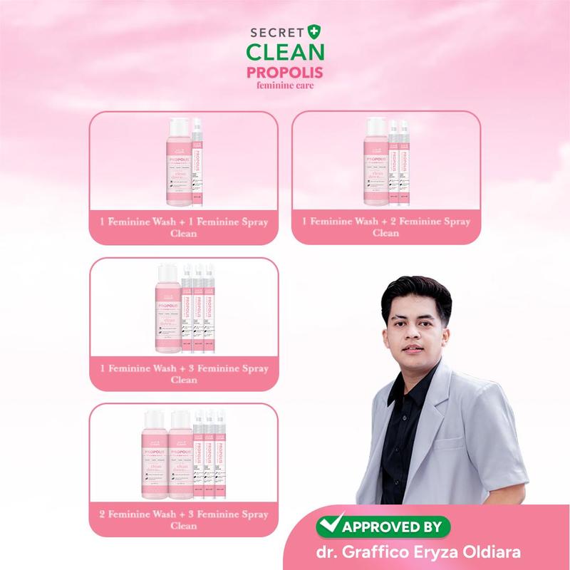 Secret Clean Paket Propolis Feminine Care 2 pcs / 3 pcs / 4 pcs / 5 pcs ...