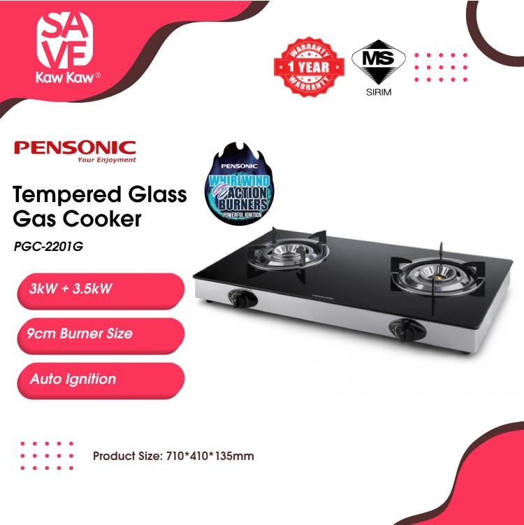Pensonic 2 Burner Dapur Gas Tempered Glass Gas Cooker (PGC-2201G ...
