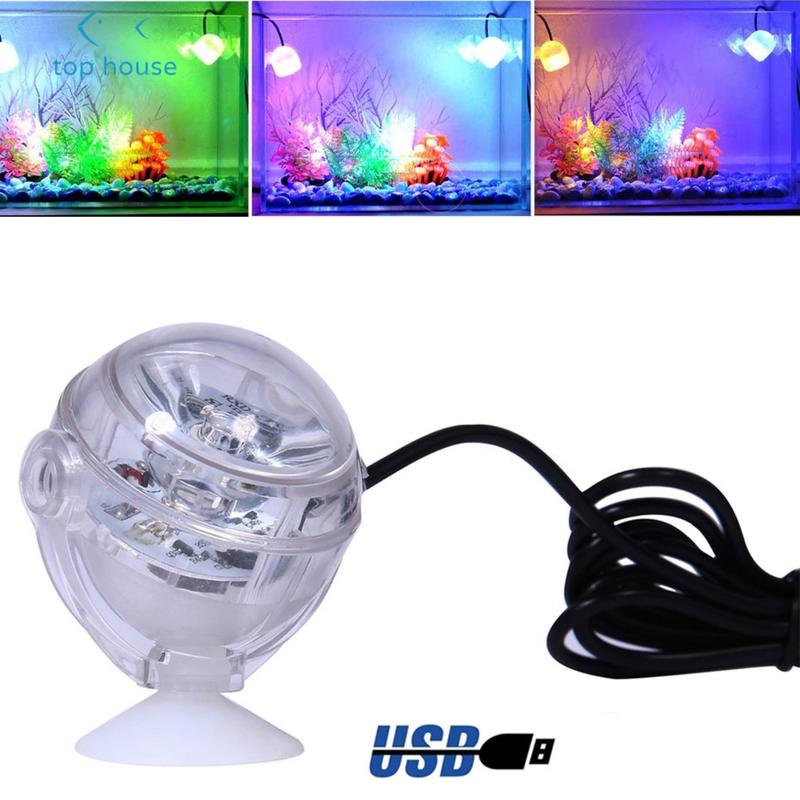 Lampu LED Akuarium, Rumah Baju, Kalis Air IP65, DC 5V, Pelbagai warna ...
