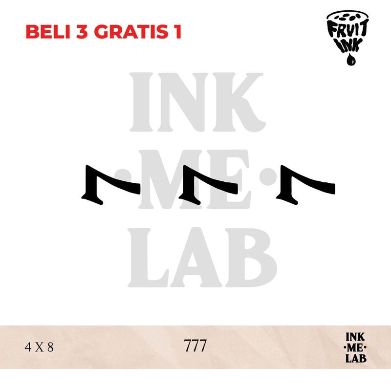 777 FRUIT INK TATTO 4x8cm BY INKME.LAB - Shop | Tokopedia