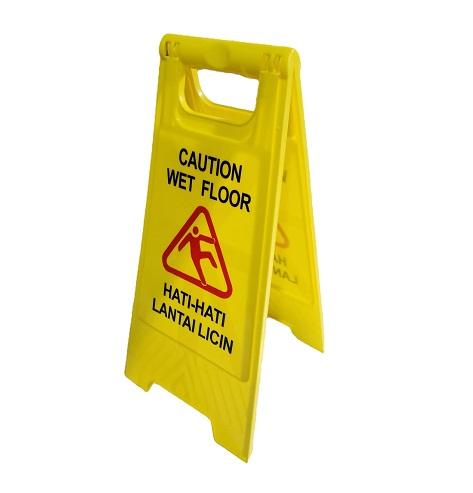 Jual Rambu Plang caution WET FLOOR awas lantai licin kokoh tulisan ...