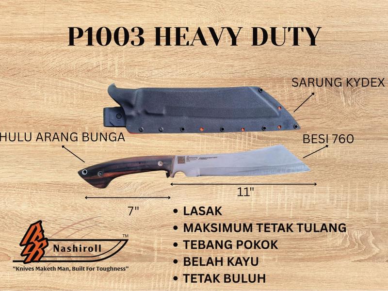 NSR NASHIROLL PARANG LASAK TEBANG POKOK DAN TETAK TULANG LEMBU BILAH 11 ...