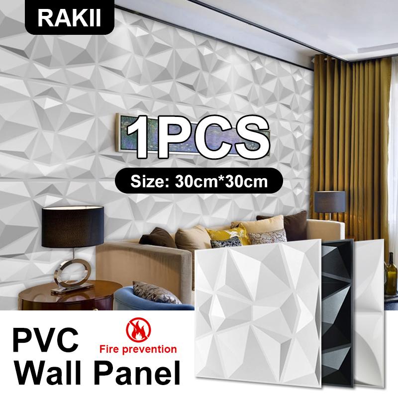 Wallpaper panel dinding PVC 3D restoran / panel dinding 30x30CM - Shop ...