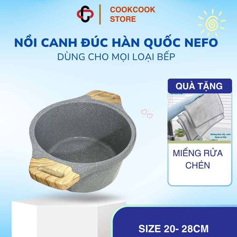 Nồi canh đúc Hàn Quốc NEOF 5 lớp Ceramic siêu chống dính, Đá - TikTok ...