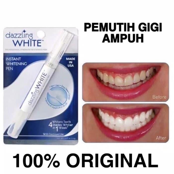 Dazzling White Pemutih Gigi Instan Teeth Whitening - Shop | Tokopedia