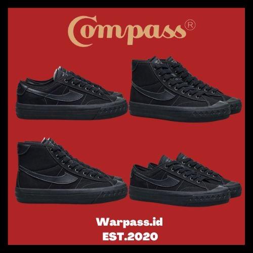 Sepatu Compass Retrograde Hi & Low Decon Triple Black ORIGINAL - Shop ...