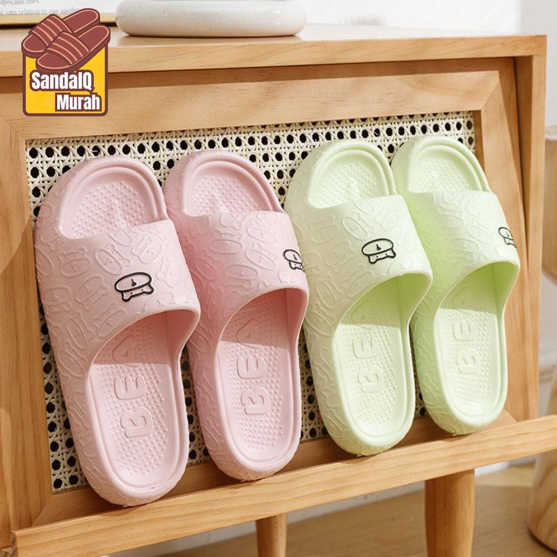 Sandal Karet Wanita 2252 Bear Sendal Rumah Slop Slip On Bahan PVC Anti ...