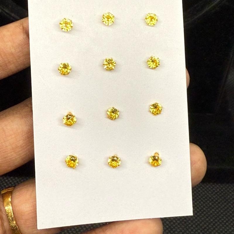 M028 Yellow Nose Pin Mukuthi Stone Screw Back 1 pc - TikTok Shop Malaysia