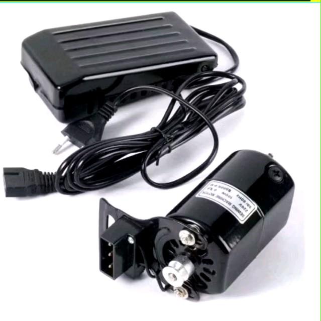1 set dinamo mesin hitam singer / butterfly jadul / pedal injakan mesin ...