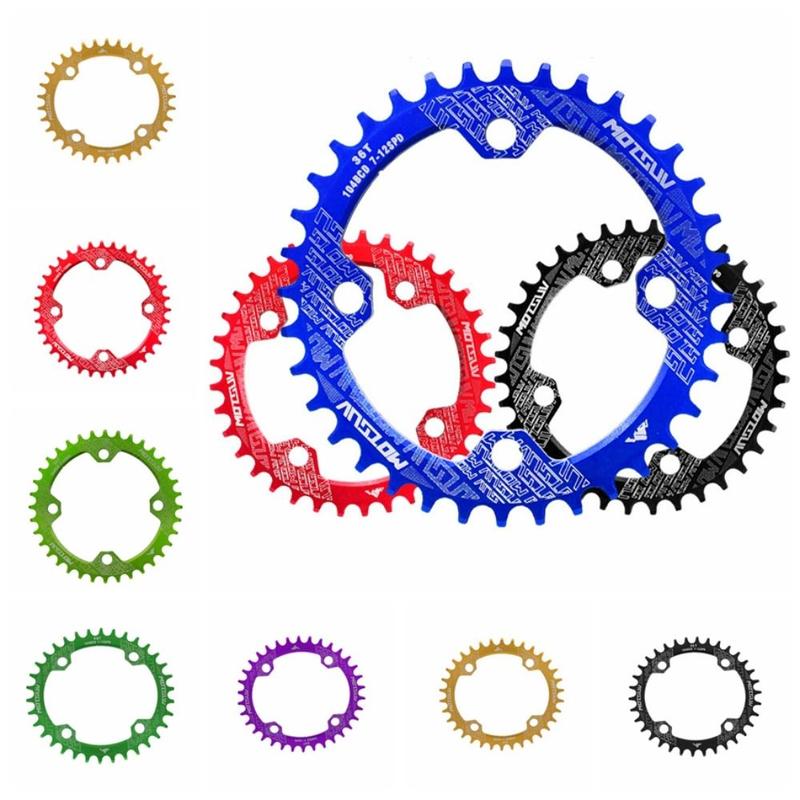 Round/Oval Chain Ring 104BCD Narrow Wide Chainring Durable 32T/34T/36T ...