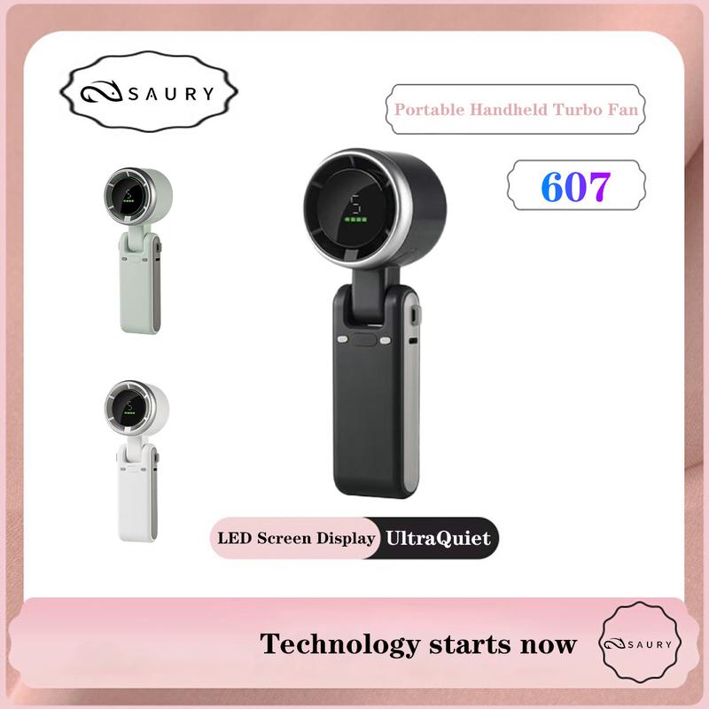 Saury 607 PortableFoldable Turbo Fan 5 Speeds RechargeableMini - TikTok ...