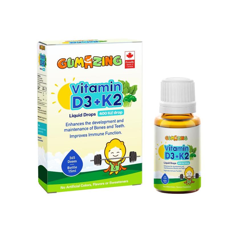 Gumazing Kid’s Vitamin D3 K2 Supplement Liquid Drops, Fortifies - TikTok Shop Singapore