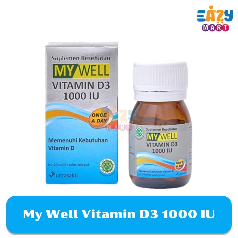 My Well Vitamin D3 1000 IU Vitamin D - Shop | Tokopedia