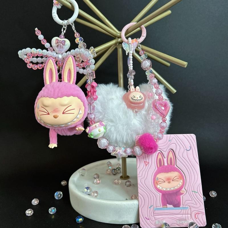 [September Sisters] Labubu Yoga Keychain Phone Strap - TikTok Shop ...