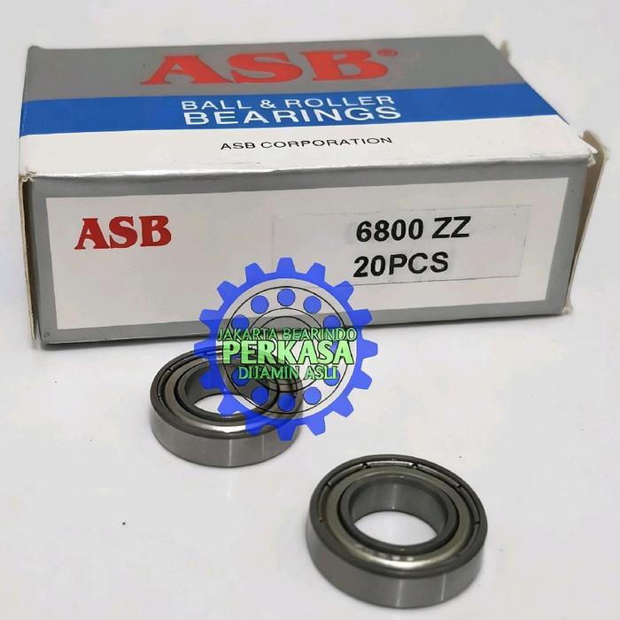 Jual BEARING 6800 ZZ / 6800ZZ TUTUP BESI MERK ASB - Jakarta Barat ...