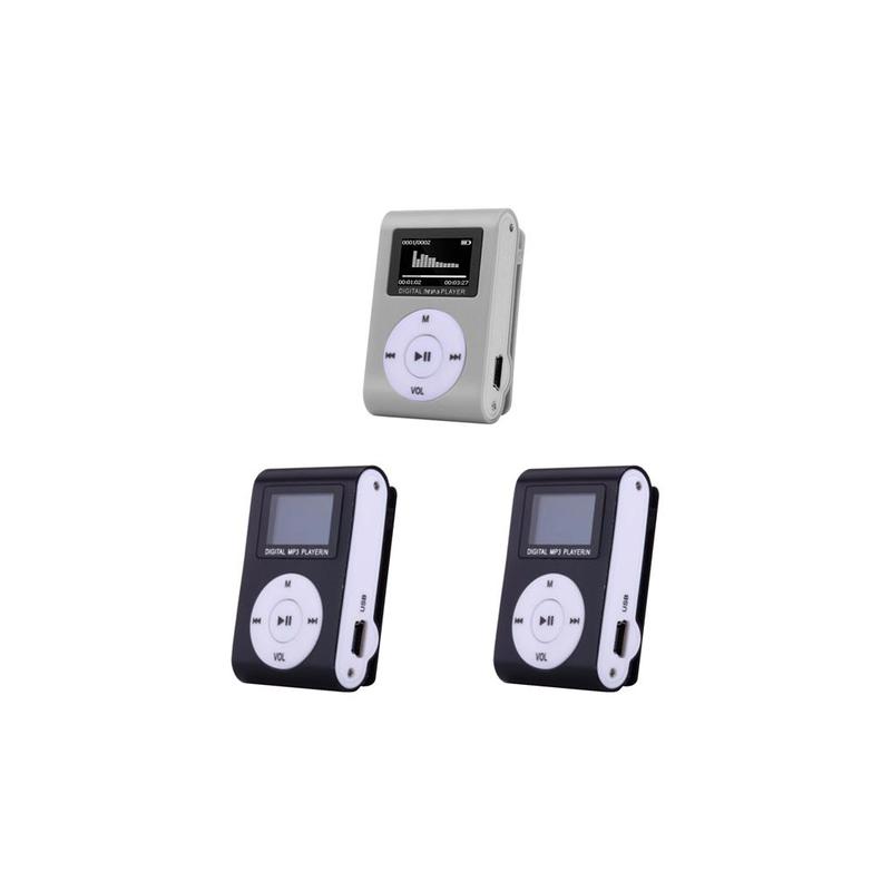 3 X (Multi) Mini MP3 Player with LCD Screen Portable Music Supporting ...