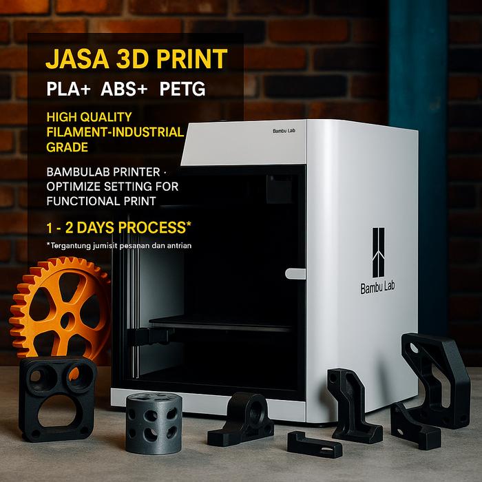 Jual Bambu Lab Cetak 3D Print Custom PLA ABS PETG eSUN Filament ...