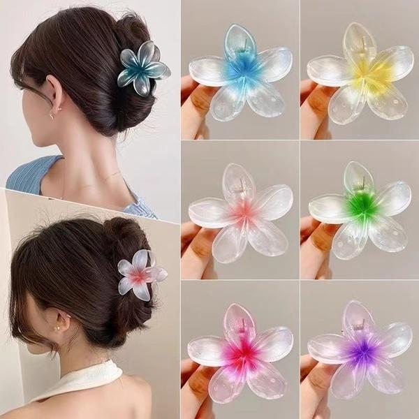 JEDAI KAMBOJA CLEAR - Jepit Bunga Bali Hairclip Kunciran Hair - Shop ...