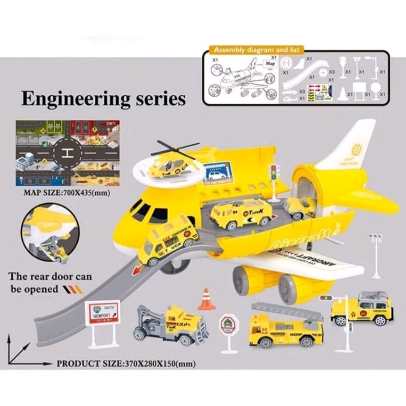 Track aircraft 5pcs Mainan pesawat terbang + mainan mobil truk ...