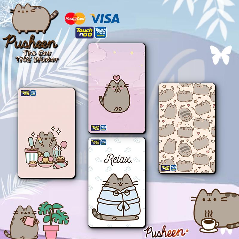 Pusheen Cat TNG Sticker - Tng Touch N Go/Bank Card Sticker Cover ...