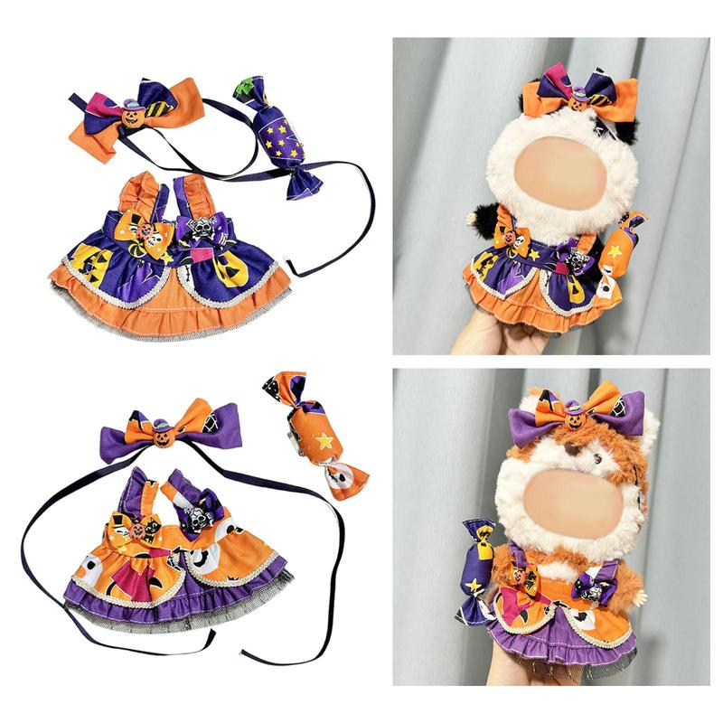 3Pcs Baby Labubu Three Upset Duck Dolls Halloween Clothes Accessories ...
