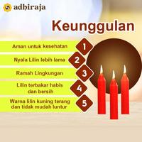 Jual Lilin Stick Batangan Puja Sembahyang / Mati Lampu Merah isi 12pcs ...