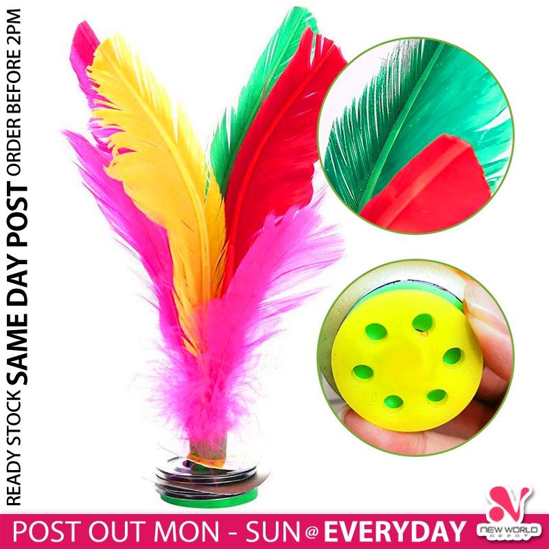 ( 𝗘𝗔𝗦𝗬 𝗣𝗟𝗔𝗬 ) Foot Kick Shuttlecock Goose Feather China - TikTok Shop ...