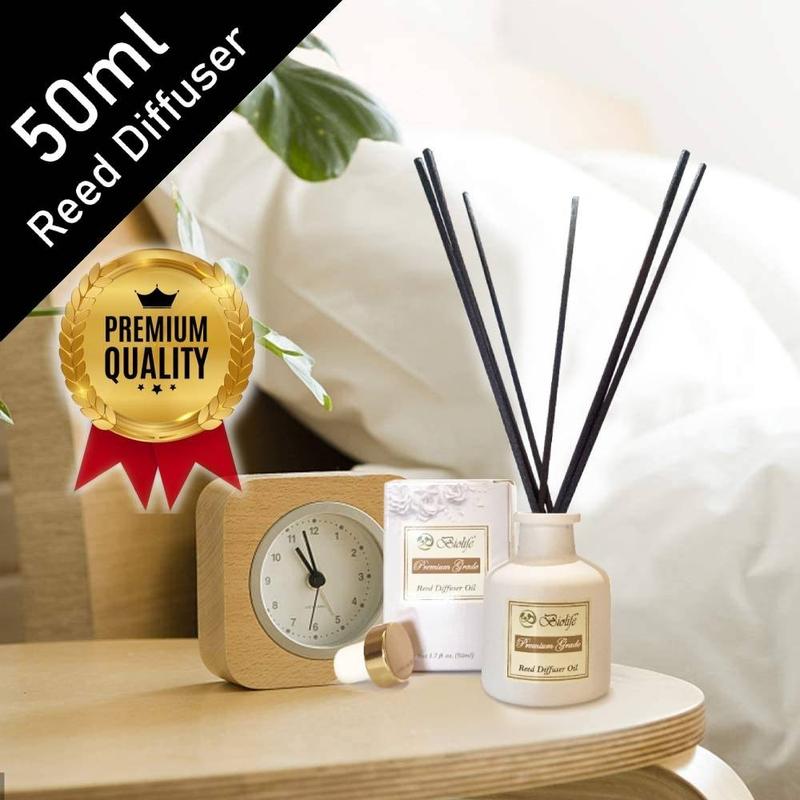 Biolife Premium Grade Natural Scented Sticks Reed Diffuser Essential ...