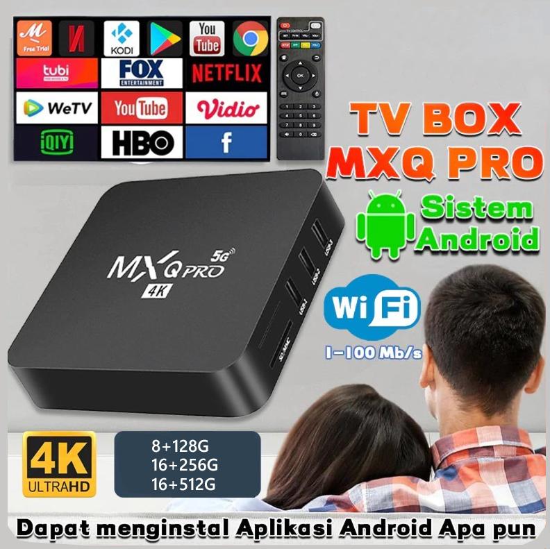 MXQ Pro 4k 5g Stb 16g+512gb Android TV Box set top box tv digital Ultra ...