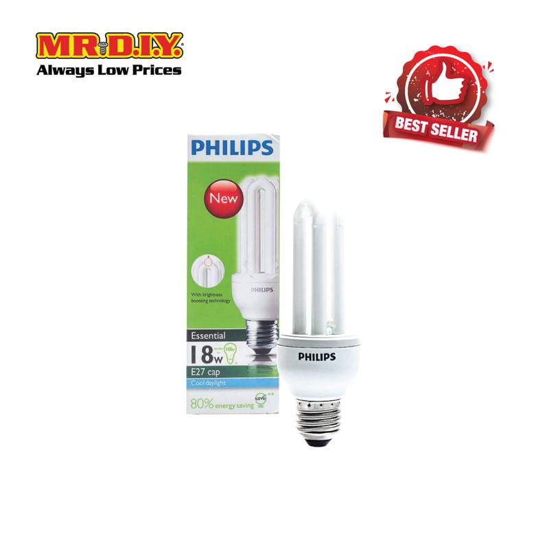 PHILIPS Essential 3U Shape LED Mentol Cahaya Siang Sejuk 18W - TikTok ...