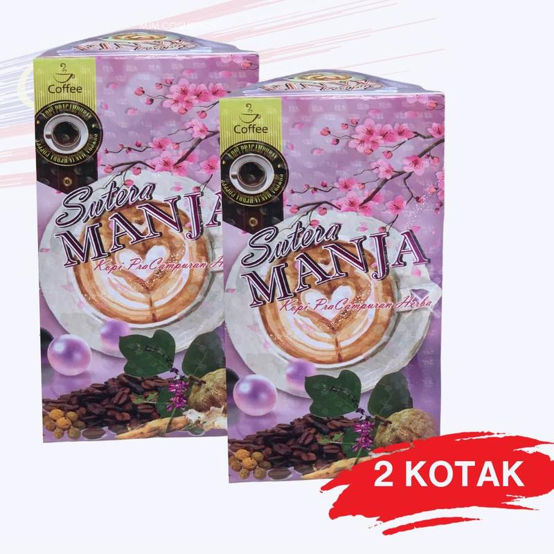 2 KOPI SUTERA MANJA - KOPI HERBAL UNTUK WANITA, 15 SACHET, RENDAH ...