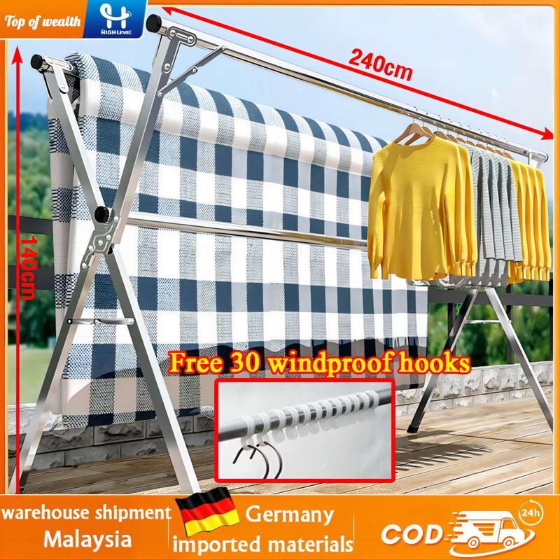 windproof Foldable Sampayan Stainless Heavy Duty Matibay Clothes ...
