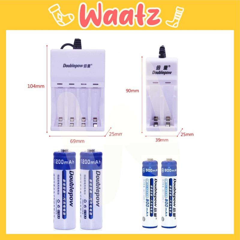 (BAT6) Doublepow AA AAA 1.2V Ni-MH rechargeable battery 900mAh - TikTok ...