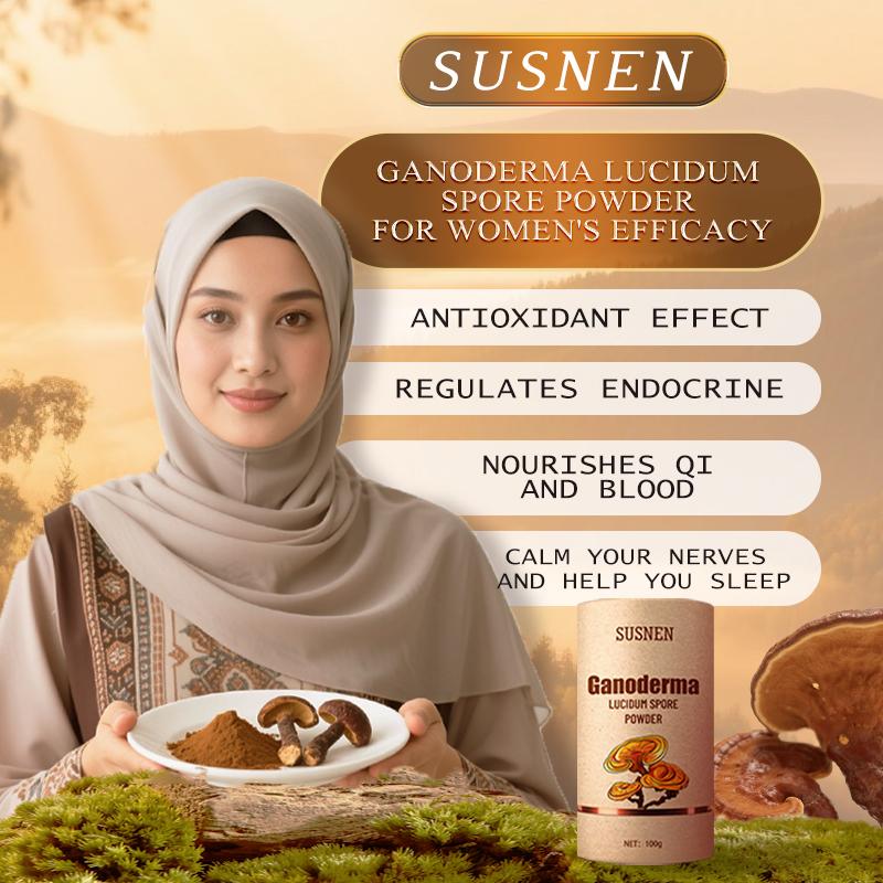 SUSNEN Ganoderma lucidum spore powde， pure natural Ganoderma - TikTok ...