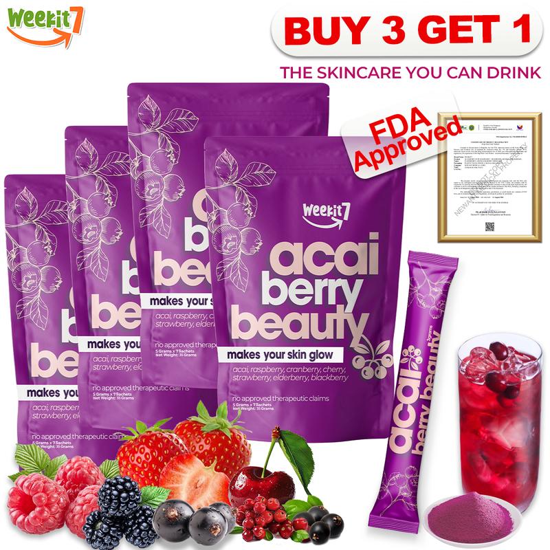 【FDA Approved】Buy 3 Get 1 Organic Mixed Berry Powder Beauty Drink ...