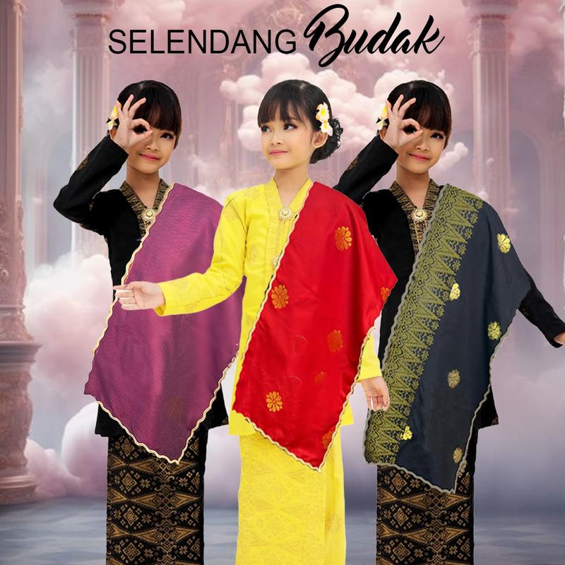 Selendang Budak Corak | Songket Bunga Tabur | Multiple Color - TikTok ...