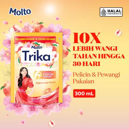 MOLTO TRIKA PELICIN DAN PEWANGI PAKAIAN PURE, JAPANESE PEACH, FLORAL ...