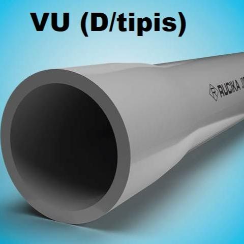 Jual Pipa PVC JIS abu Rucika 6" 6 in inci inch 1 batang utuh 4m 4 meter ...