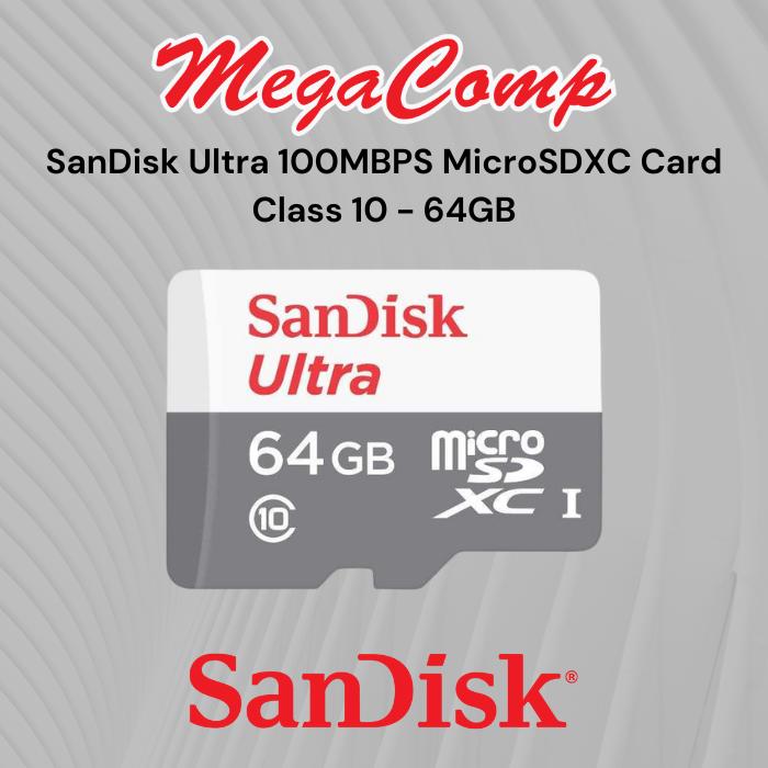 Jual SanDisk Ultra 100MBPS MicroSDXC Card Class 10 - 64GB - Kota ...