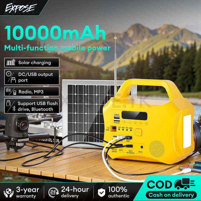 【Ramadan Bazar】EXPOSE Bekalan kuasa solar mudah alih Bluetooth sistem ...