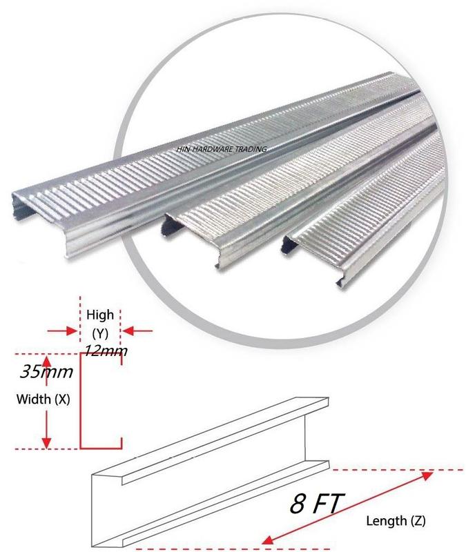 Besi Plaster Siling Besar 35mm x 8kaki x 20batang - TikTok Shop Malaysia