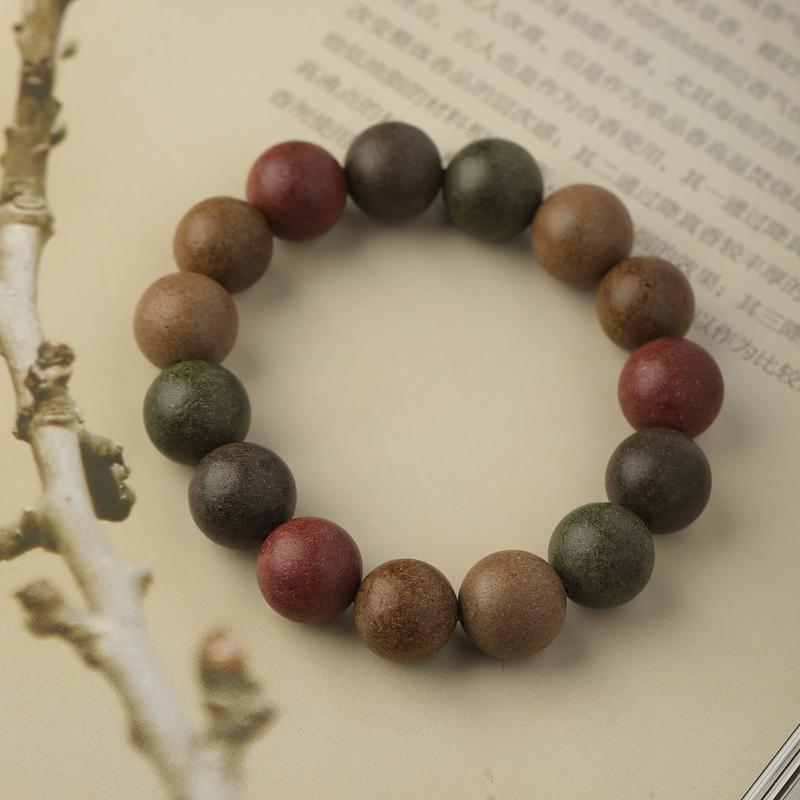 Five elements fragrant beads 15mm 1 circle bracelet 20240509-005F ...