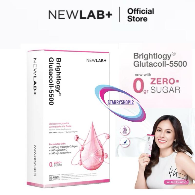 NEWLAB GlutaColl-5500 15 SACHET minuman glutathione Brightlogy - Shop | Tokopedia